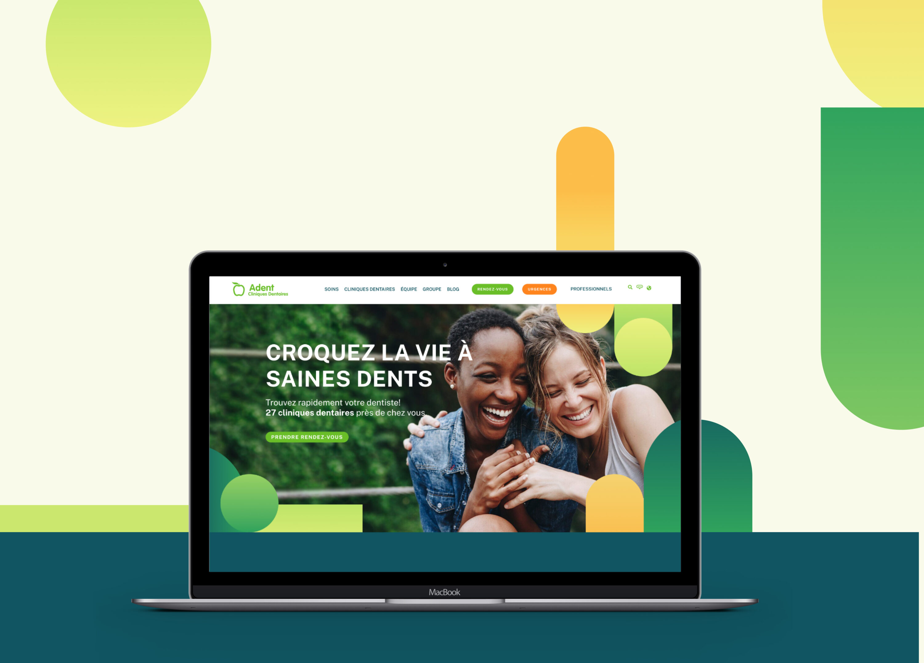 Nouvelle identité digitale pour les célèbres cliniques dentaires Adent ...